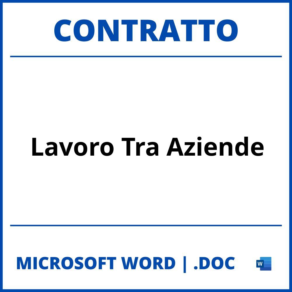 Fac Simile Contratto Di Lavoro Tra Aziende